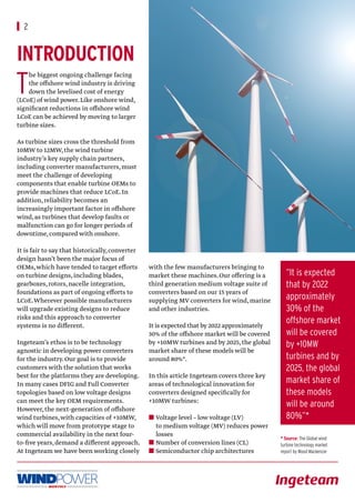 The merits and advantages of Ingeteam's third generation MV converters for +10MW turbines | PDF ...