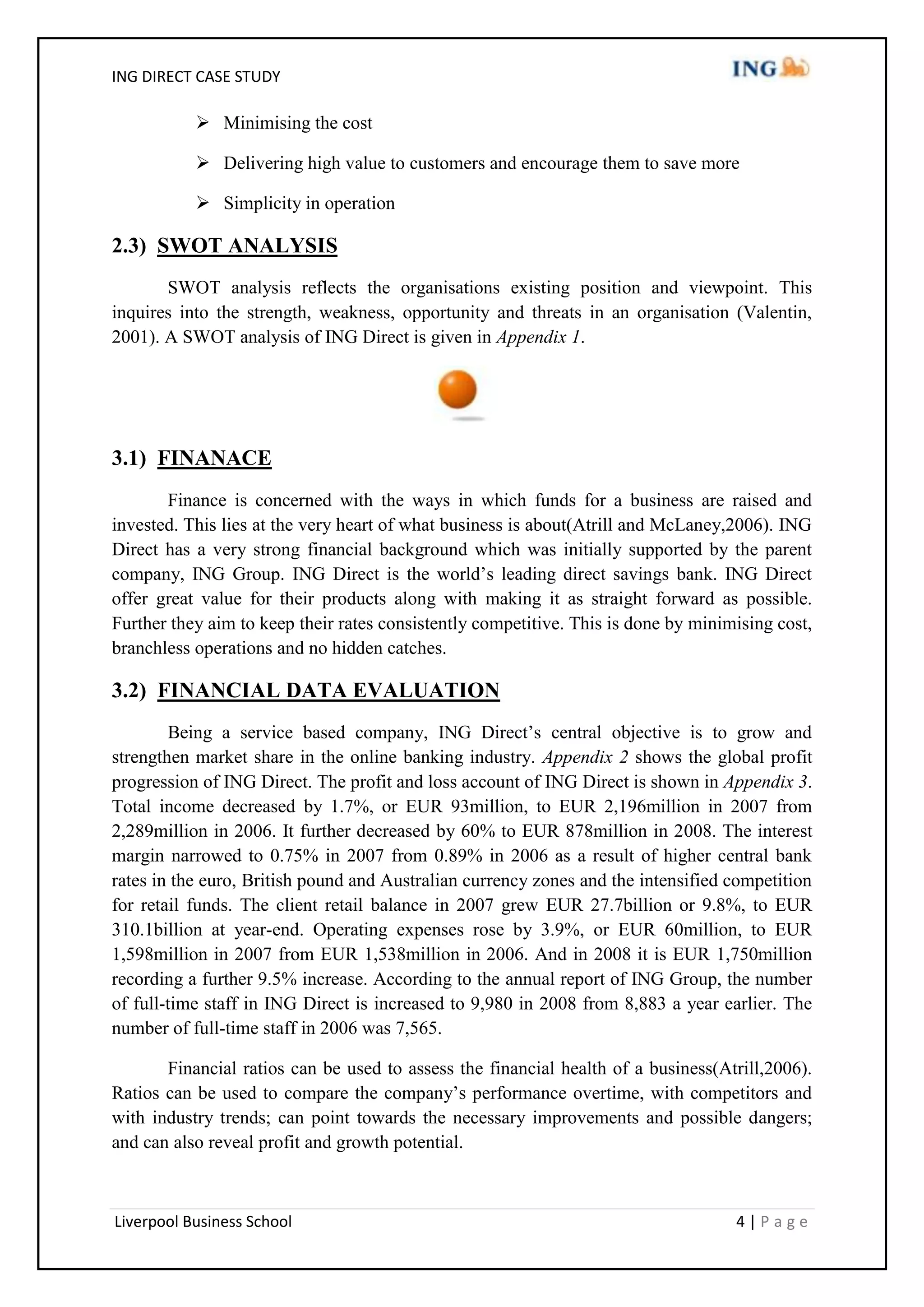 ING Direct Case Study | DOCX