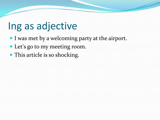 Different Uses of Ing Forms | PPT