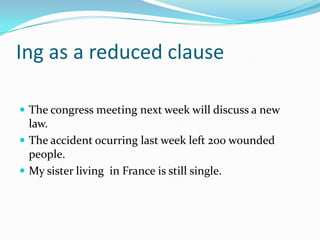 Different Uses of Ing Forms | PPTX