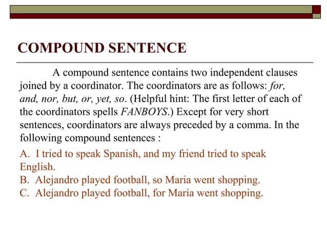 Simple, Compound, and Complex tenses | PPT