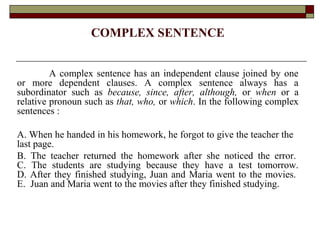 Simple, Compound, and Complex tenses | PPT