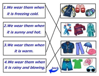 Weather and clothes | PPT