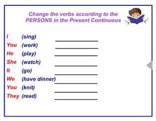 Present Continuous and its usage in situations | PPT