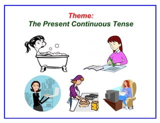 Present Continuous and its usage in situations | PDF