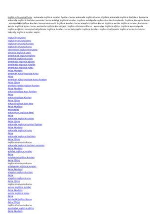 Ingilizce konusma-kursu | PDF