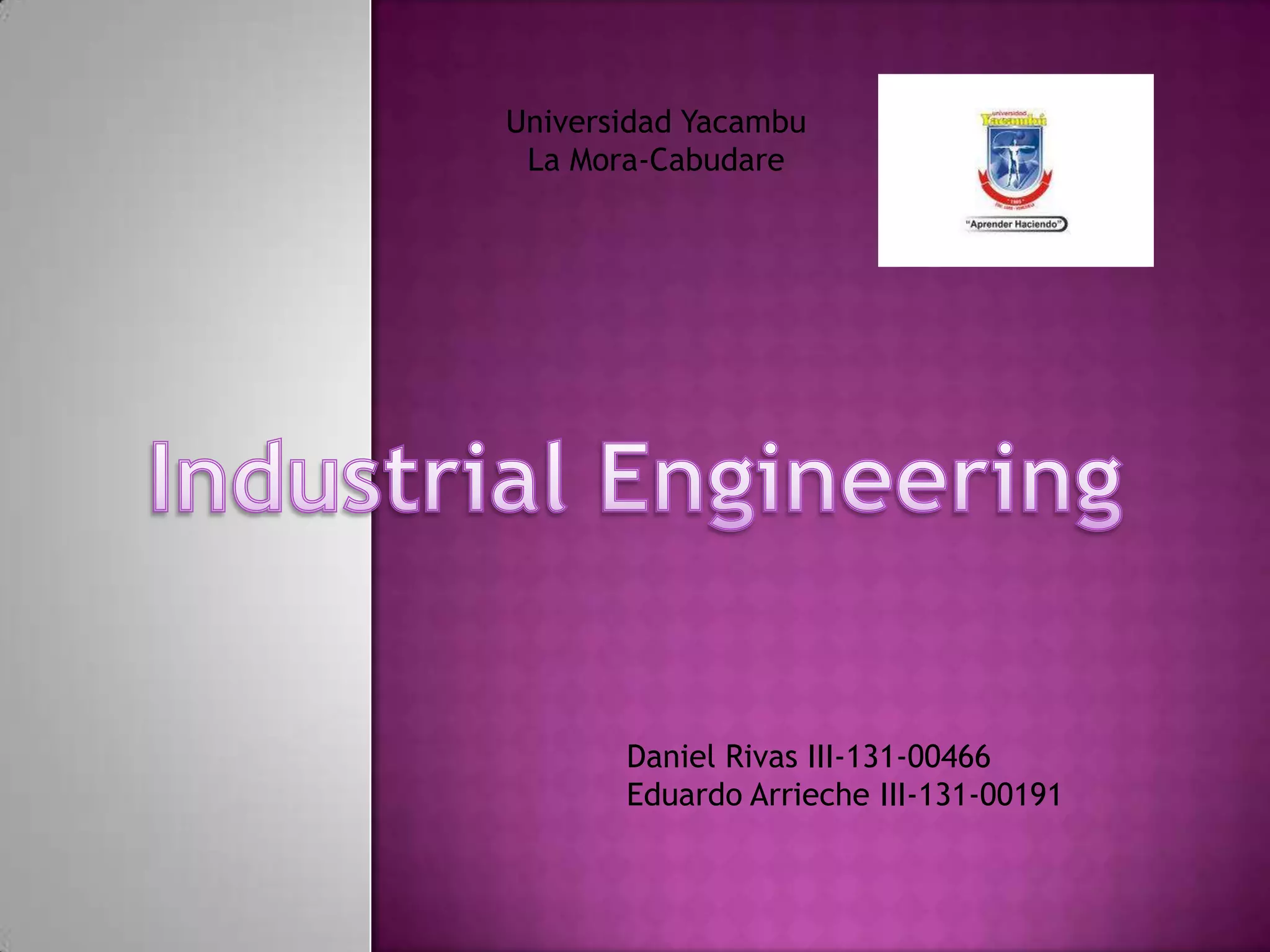 Ing Industrial Ppt