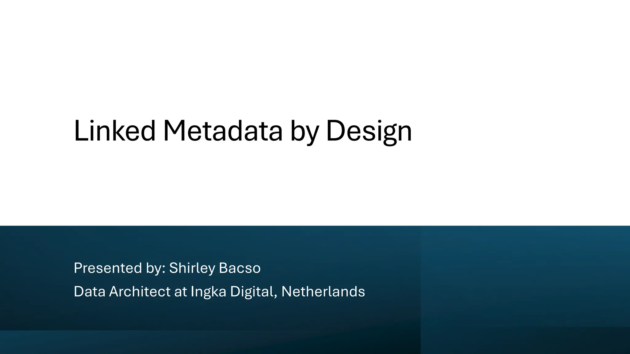 Ingka Digital: Linked Metadata by Design | PPT