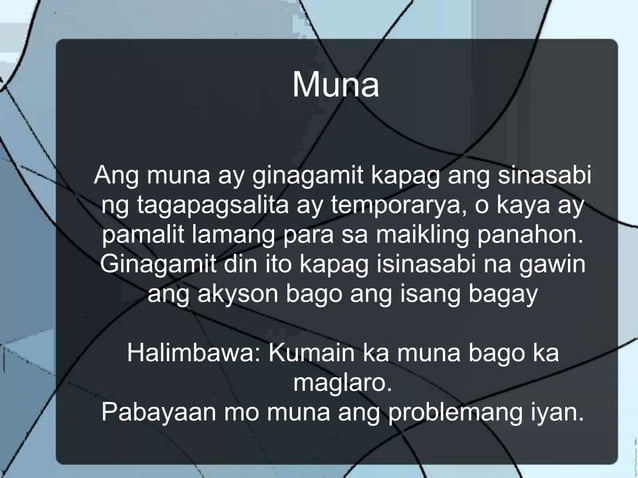 Baitang 7 - Ang Ingklitik (Yata, Man, Muna, Kaya) | PPT