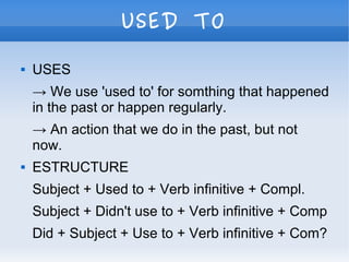 PASSIVES, RELATIVES AND USED TO | PPT