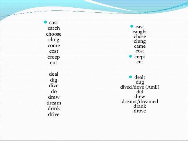 Pasado Simple Del Verbo Costar En Ingles - centro de salud canario