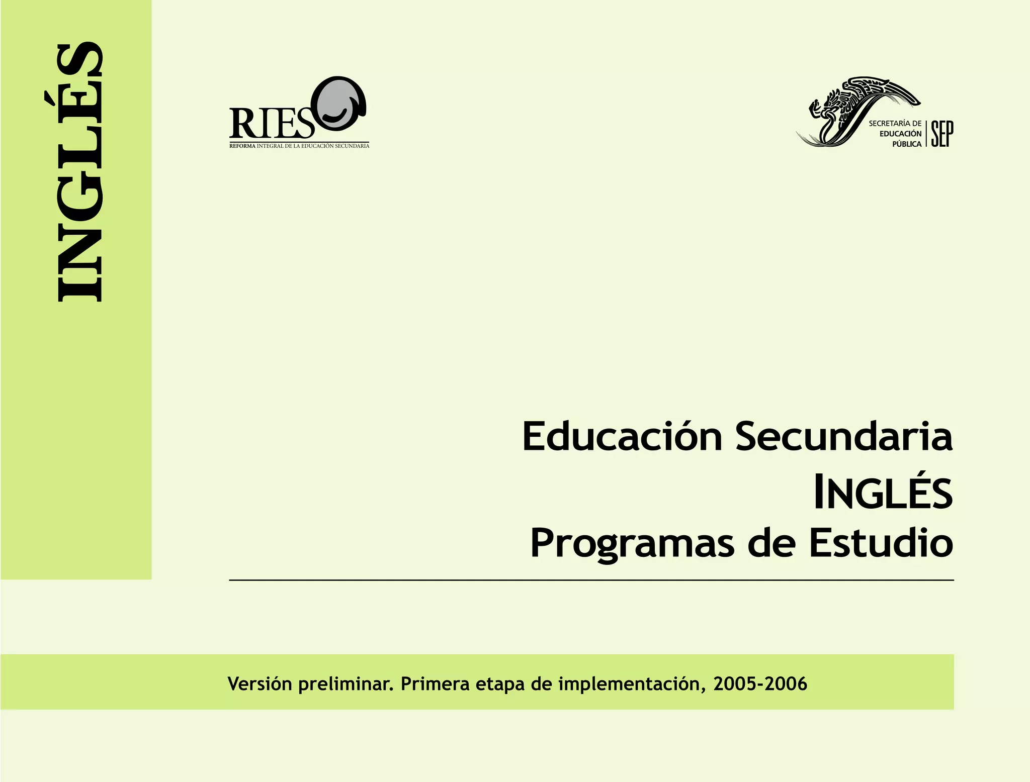 Programa de Ingles Secundaria | PDF | Secondary Education | Education