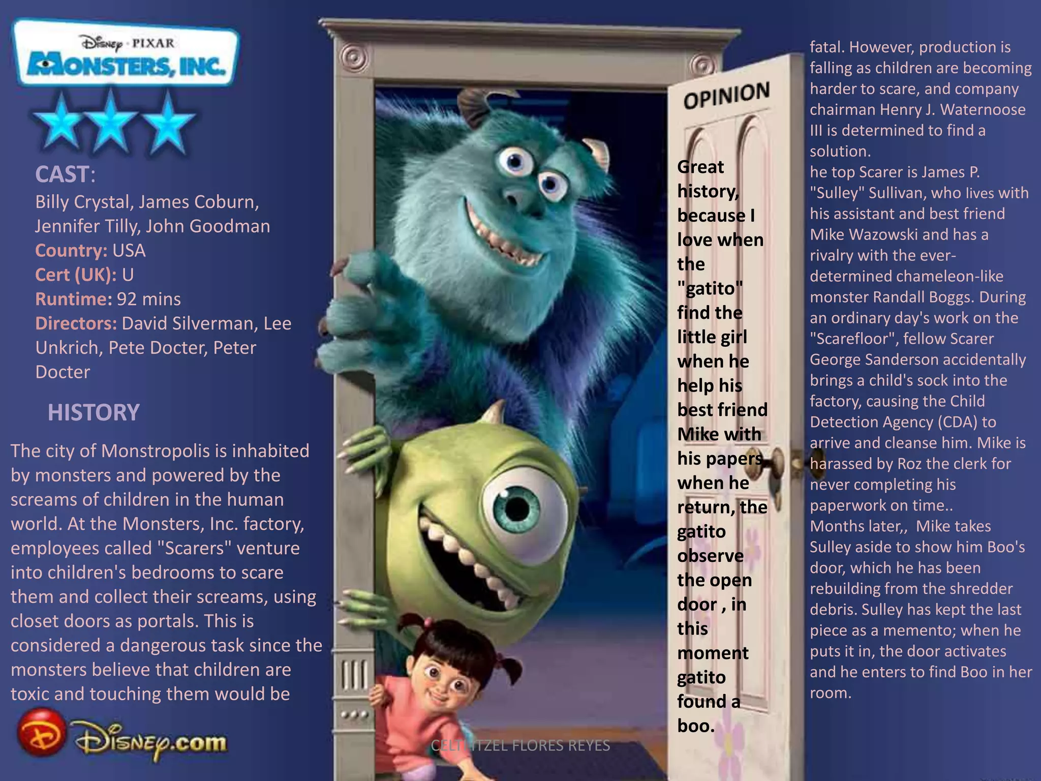 Reseñas de cinco películas en ingles | PPTX