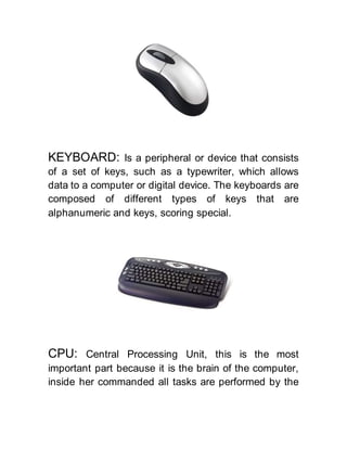 Ingles | DOCX | Computer Peripherals | Computing