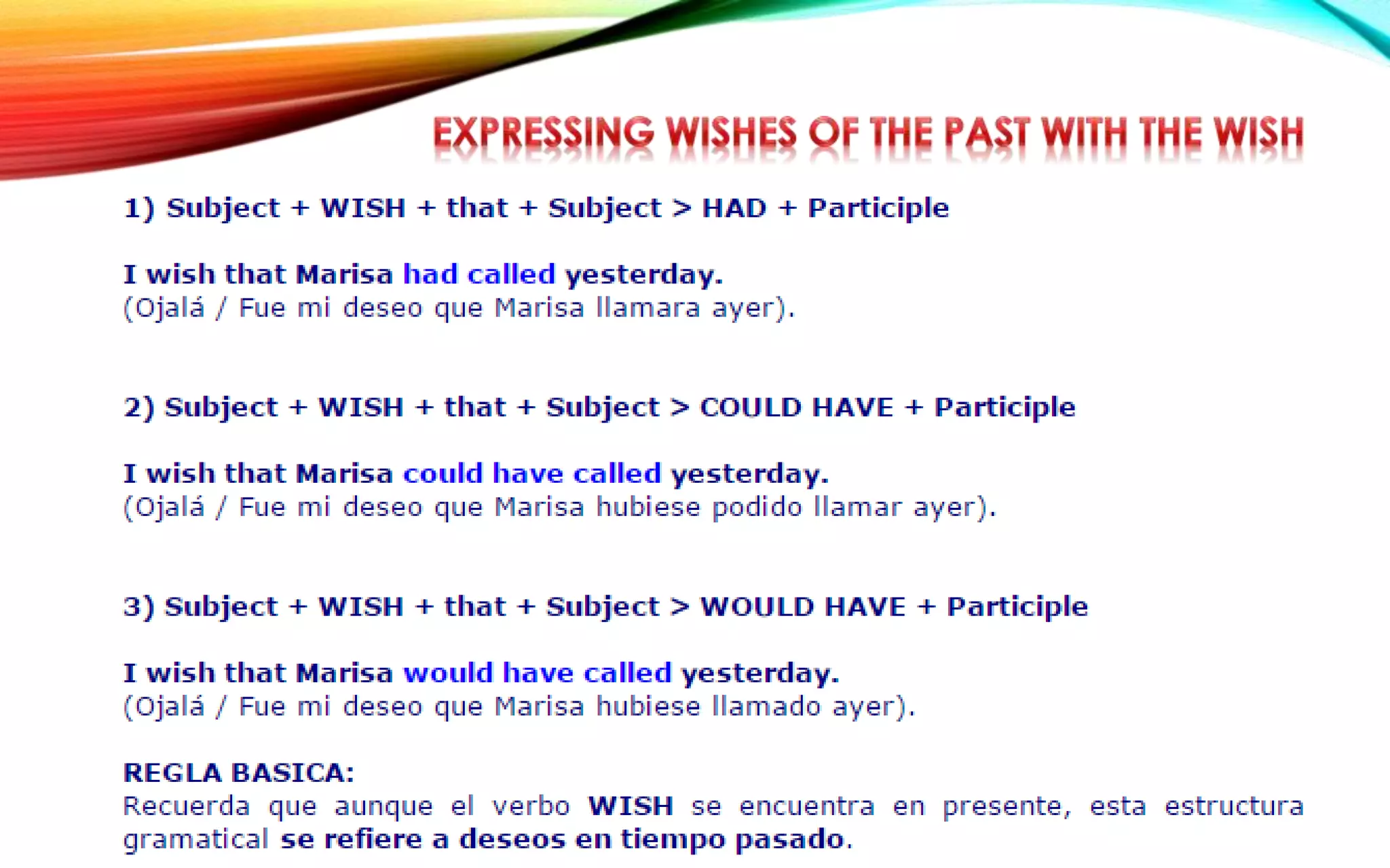 Wishes and imaginary situations or events | PPTX