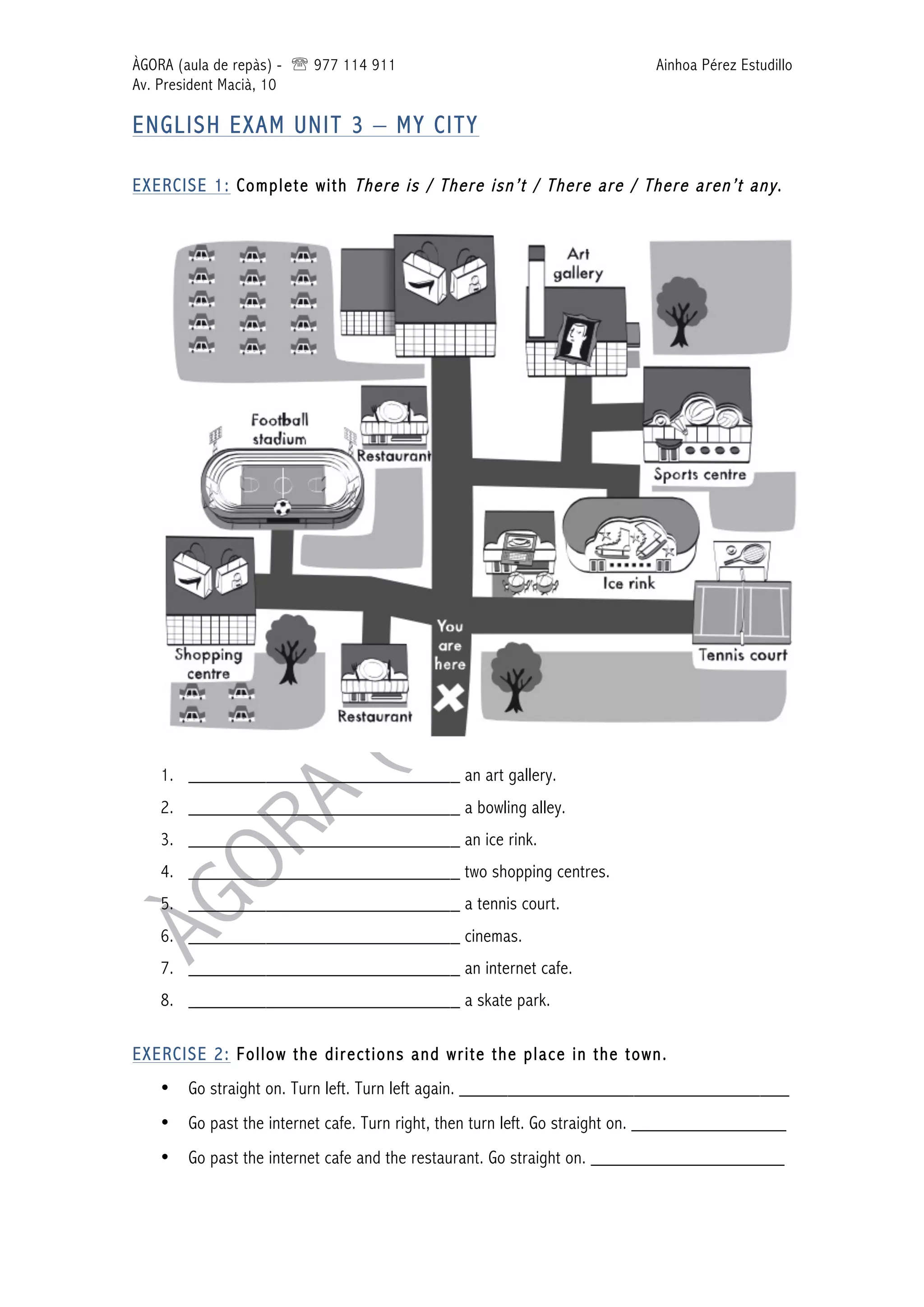 English - My city | PDF