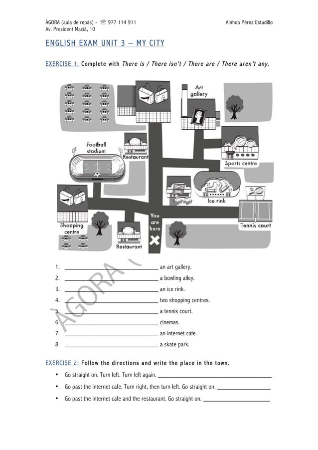 English - My city | PDF