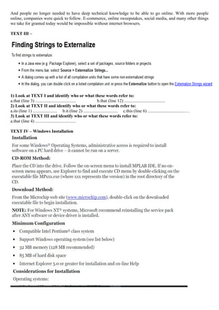 Activities Computing - reading comprehension | PDF