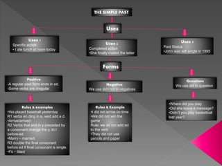 Ingles 1 simple past | PPT