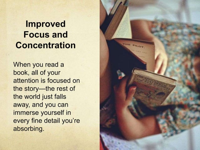 Benefits of reading | PPTX | Medical Health