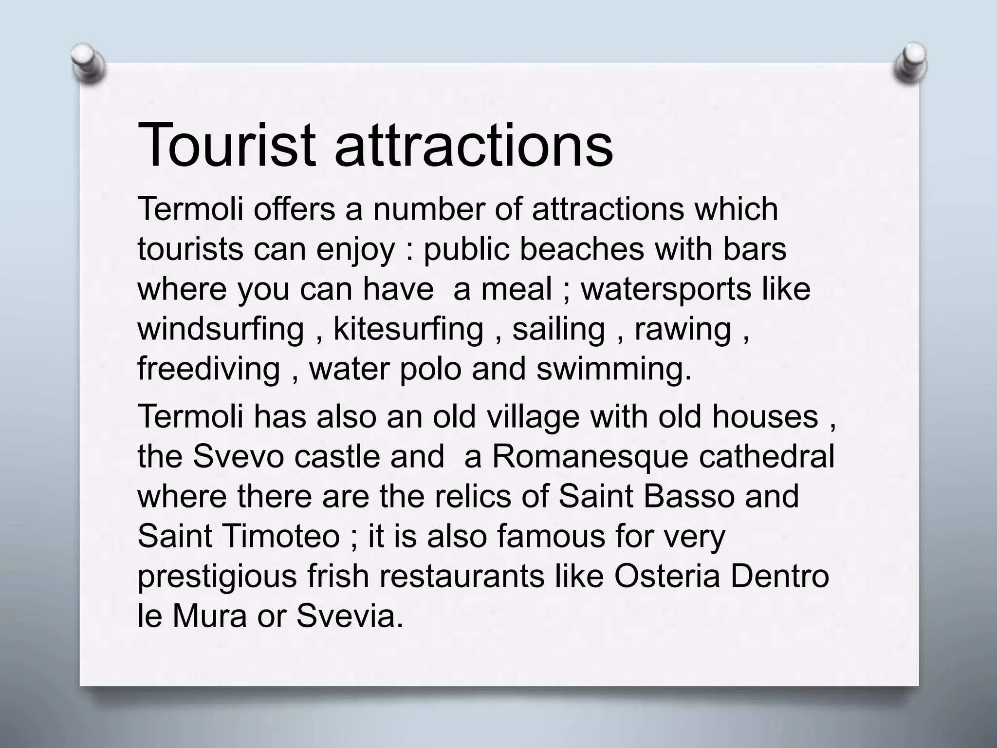 TERMOLI. 2019 | PPTX