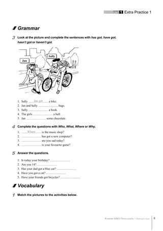Ingles eso 1 | PDF | Genealogy and Ancestry | Hobbies & Interests