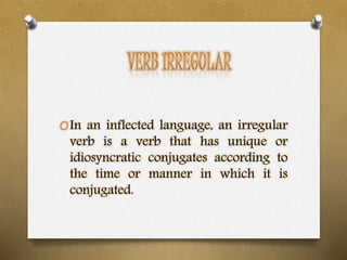Verbos Regulares en ingles | PPTX