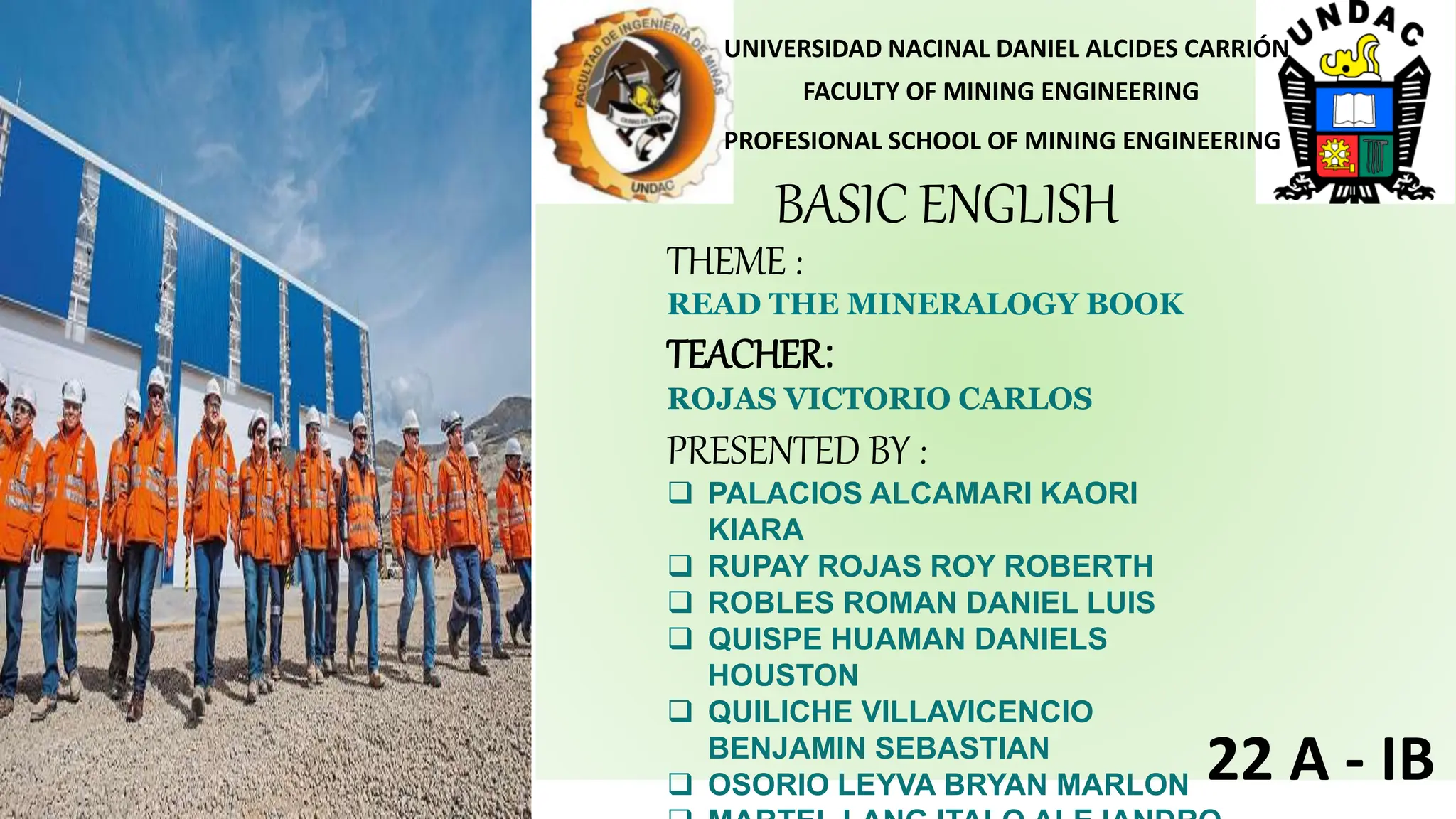 INGLES GRUPOGFGGFG.ingles minerales pptx | PPTX