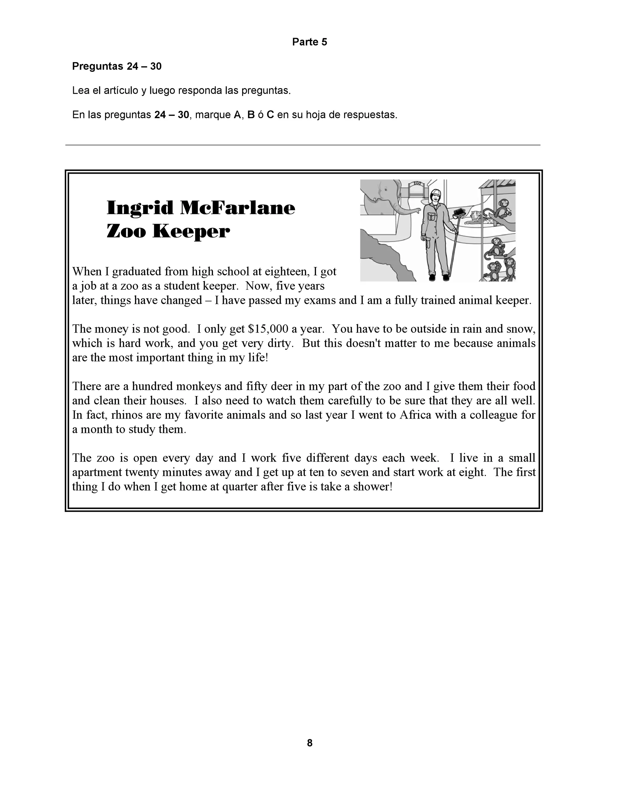 Ingles icfes 2007 | PDF