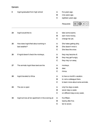 Ingles icfes 2007 | PDF