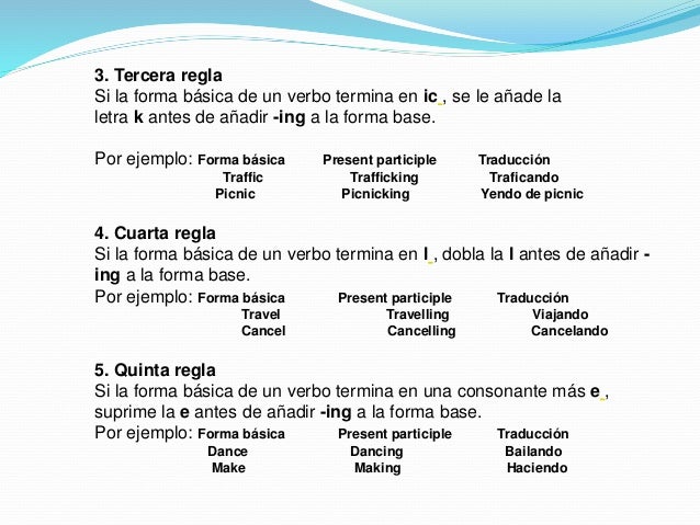 Reglas Del Gerundio En Ingles Ing - Printable Templates Free Reglas Del Gerundio En Ingles Ing - Printable Templates Free