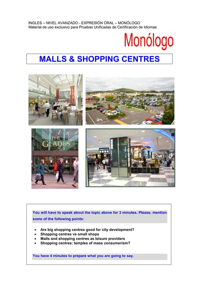 Ingles na eom_malls_&_shopping_centres | PDF
