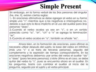 Simple and Continuous verbs | PPTX