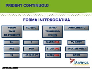 Inglês - Present Continuous | PPT