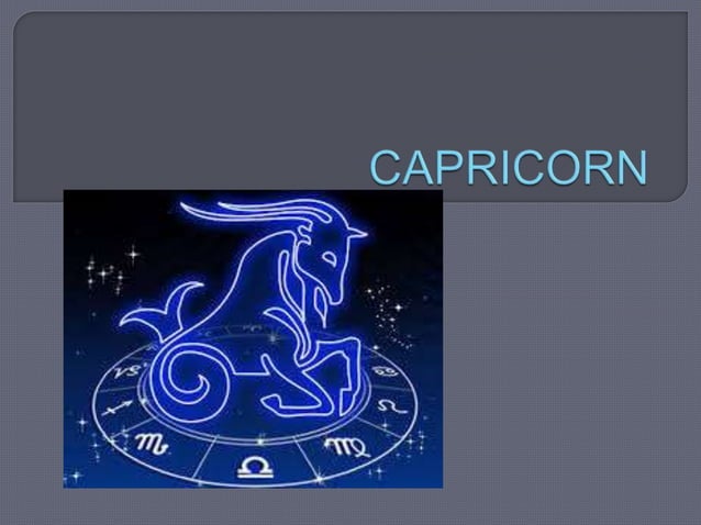 capricorn | PPTX | Astrology | Religion & Spirituality