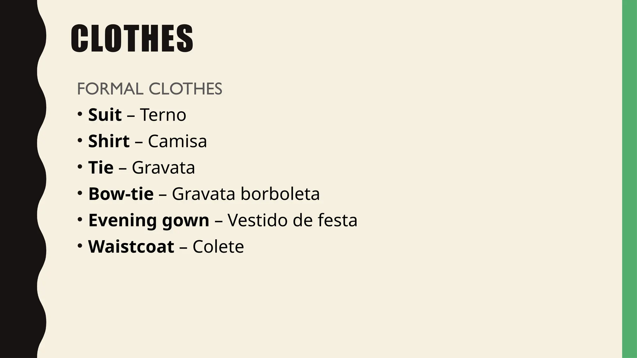 Inglês 1 - Present Continuous, Clothes and Colors | PPT | Free Download