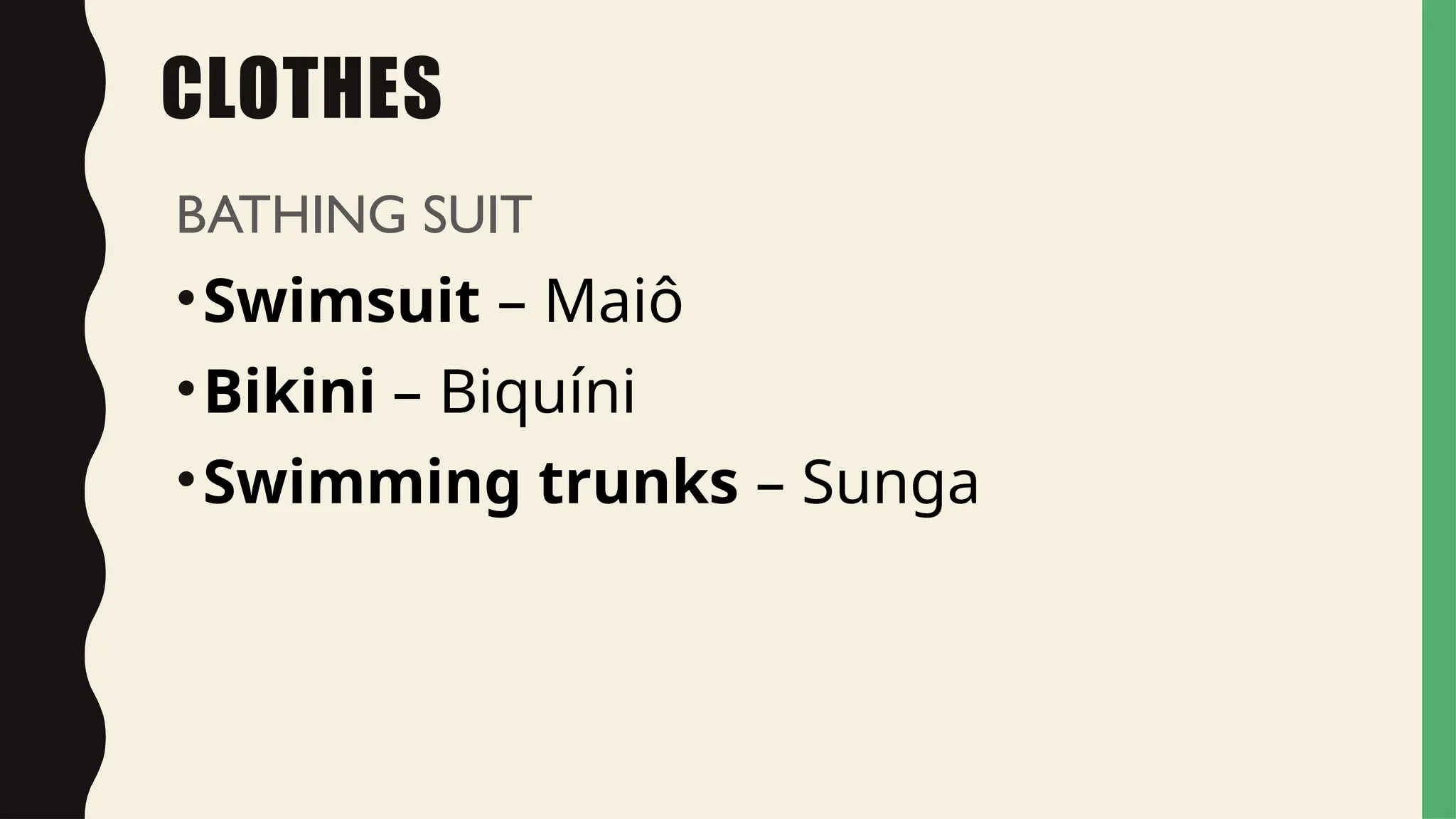Inglês 1 - Present Continuous, Clothes and Colors | PPTX