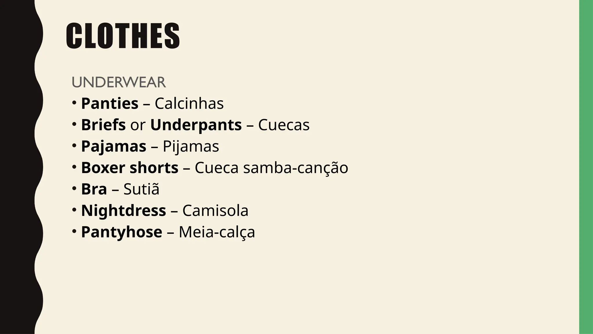 Inglês 1 - Present Continuous, Clothes and Colors | PPT | Free Download