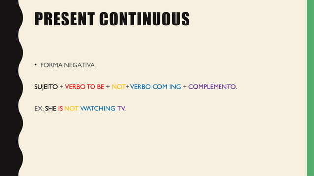 Inglês 1 - Present Continuous, Clothes and Colors | PPT | Free Download