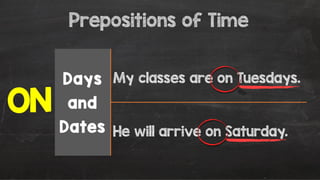IN2SPEAK: Prepositions of Time | PDF