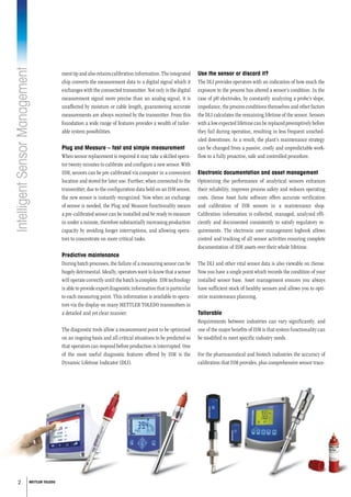 Intelligent Sensor Management From Ingold | PDF