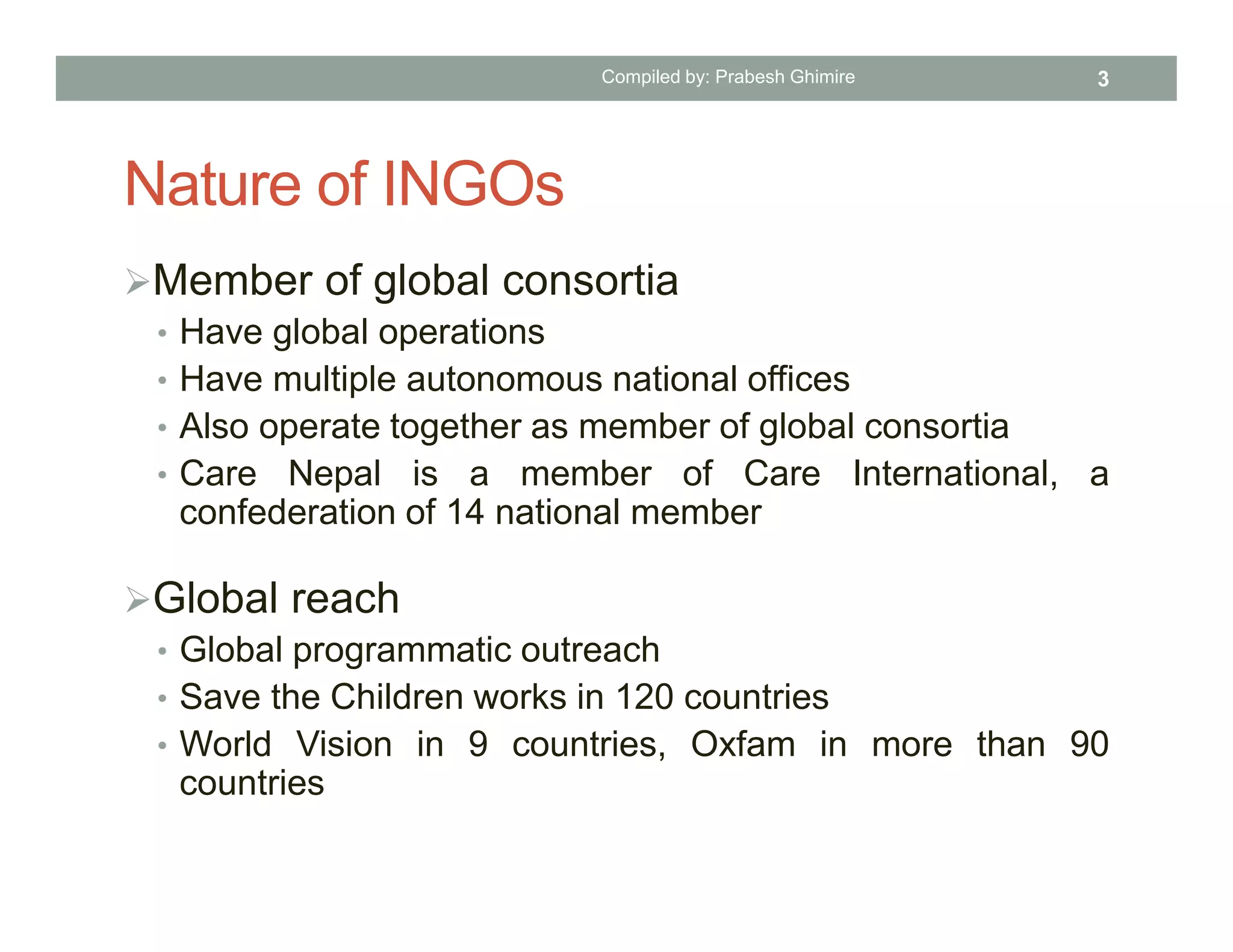 International Non Government Organizations (INGOs) in Nepal | PDF