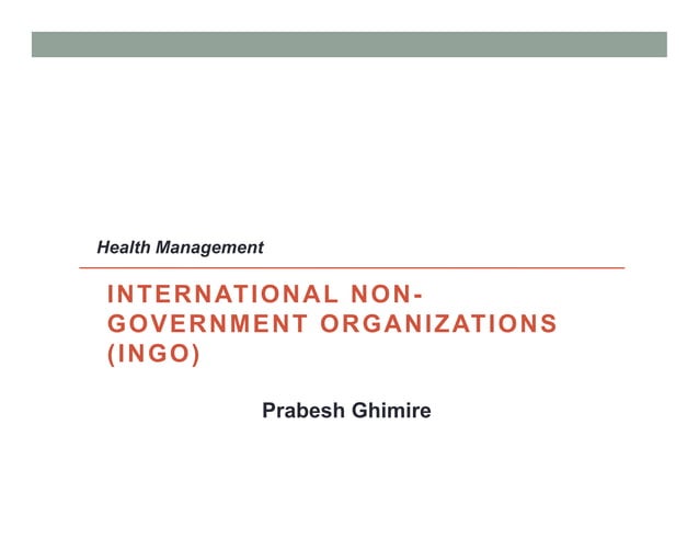 International Non Government Organizations (INGOs) in Nepal | PDF | Non ...