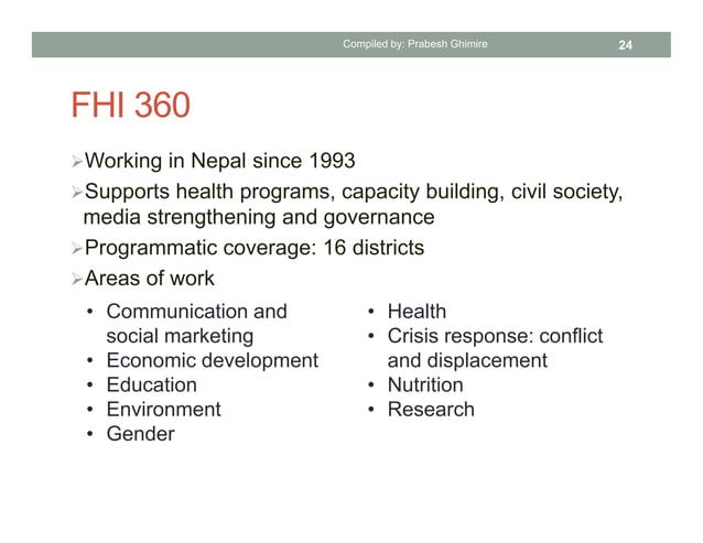 International Non Government Organizations (INGOs) in Nepal | PDF | Non ...