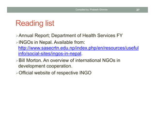 International Non Government Organizations (INGOs) in Nepal | PDF | Non ...