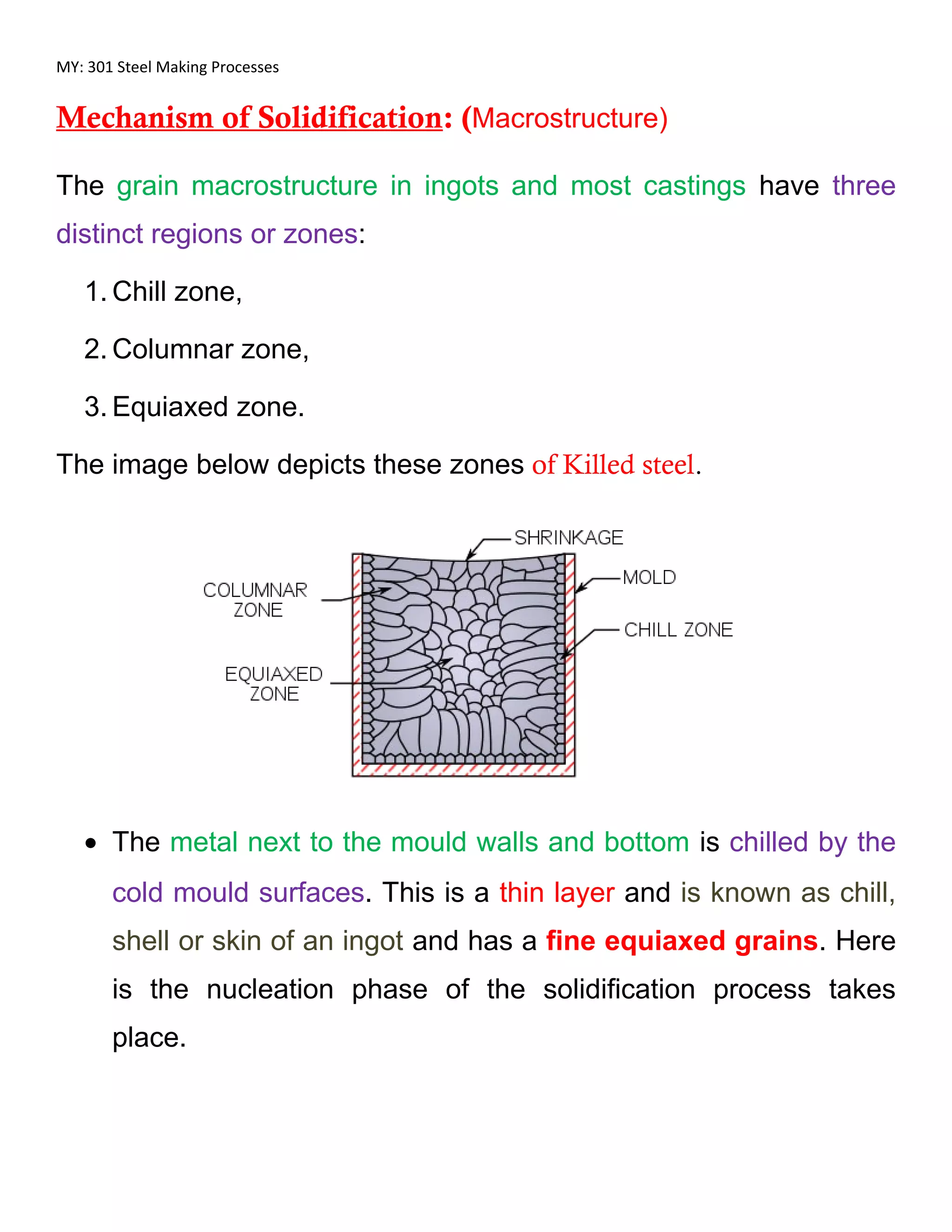 Steel Making: Ingot casting | DOC