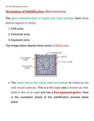 Steel Making: Ingot casting | DOC