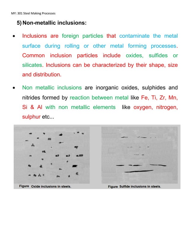 Steel Making: Ingot casting defects | DOC | Chemistry | Science