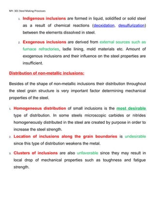 Steel Making: Ingot casting defects | DOC