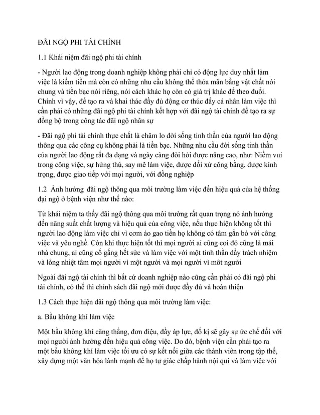 đãI ngộ phi tài chính | DOC